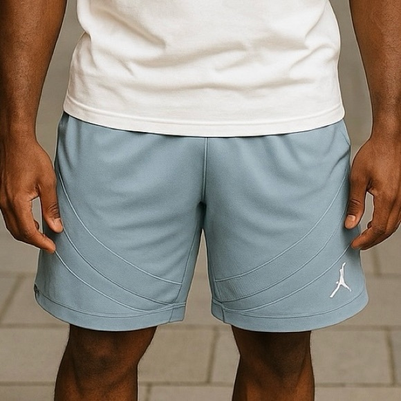 Nike | Shorts | Nike Jordan Light Blue Basketball Shorts M | Poshmark